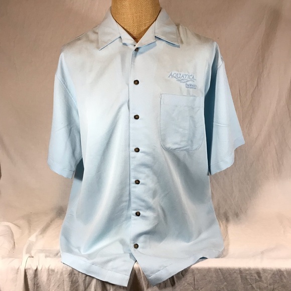 Ultra Club | Shirts | New Aquatica Seaworld Water Park Casual Shirt Lrg ...